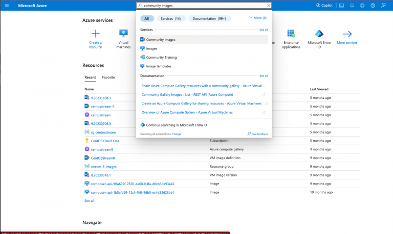 CentOS Stream is now available in Azure community galleries – Blog.CentOS.org